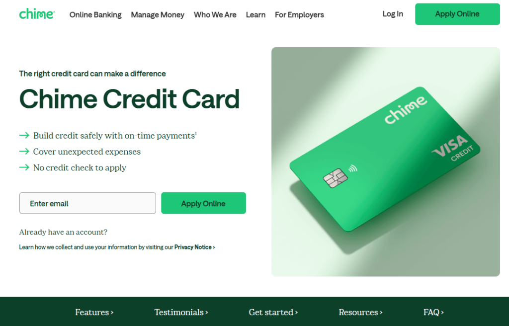 Chime Credit Builder Visa Card: How to Apply Easily